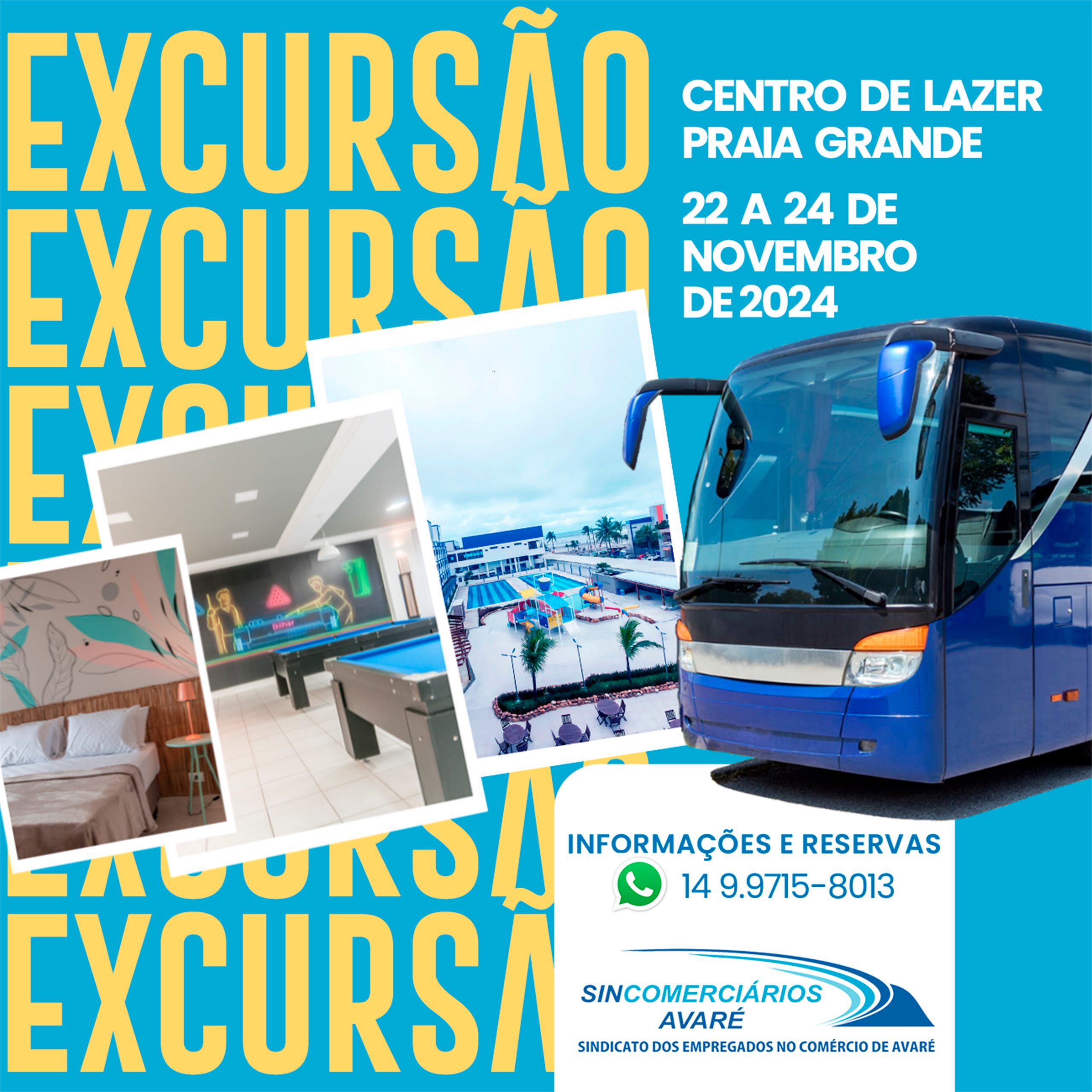 Excursão para Praia Grande - Sincomerciários Avaré